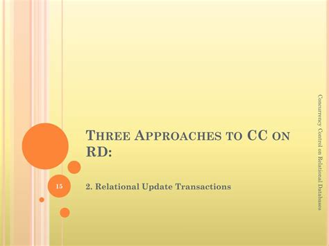 Ppt Concurrency Control On Relational Databases Powerpoint