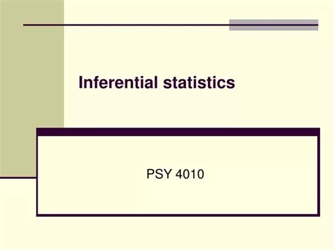 PPT Key Concepts In Inferential Statistics Sampling Hypothesis Error Tests PowerPoint