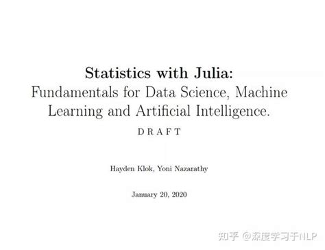 Ai统计学新书 《数据科学、机器学习、人工智能基础》免费pdf分享 知乎