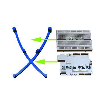 아두이노 우노 브레드보드 고정판 Plate Arduino LCD BB V