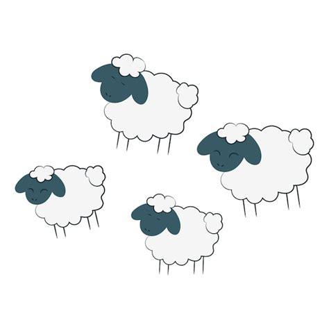 Premium Vector Vector Hand Drawn Sheep Outline Illustration