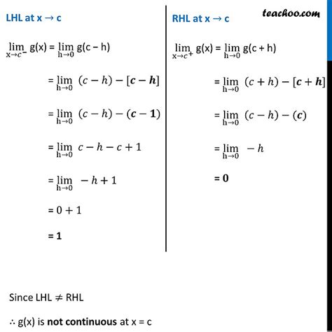 Ex 5 1 19 Show That G X X [x] Is Discontinuous At All Integral