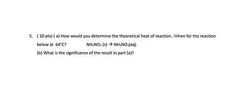 Solved 5 10 Pts A How Would You Determine The