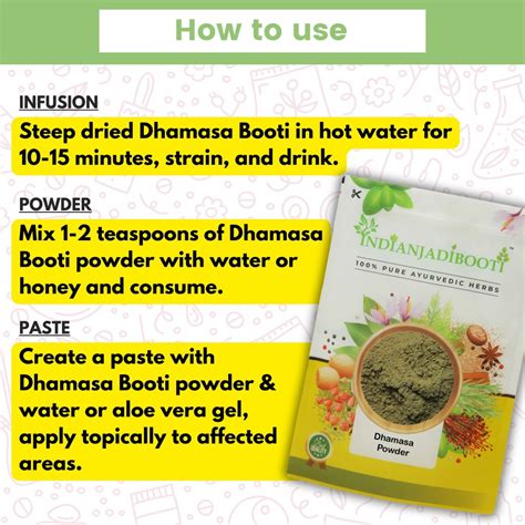 Herbs Powder Dhamasa Powder Churna Fagonia Cretica