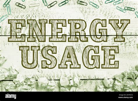 Text Caption Presenting Energy Usage Business Overview Amount Of Energy Consumed Or Used In A