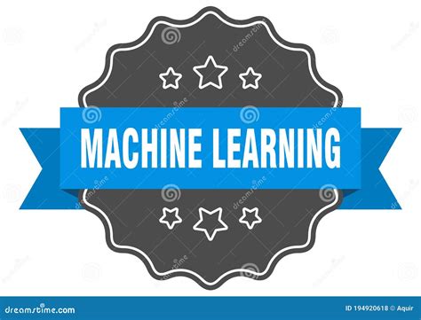 Machine Learning Label Stock Vector Illustration Of Machine 194920618