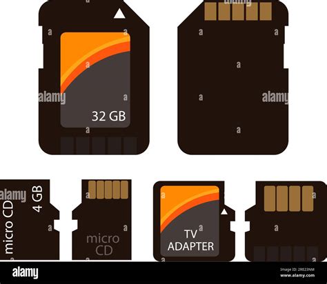 Memory Card Icon Set Stock Vector Image And Art Alamy