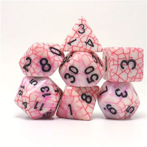 Game Dice Set Polyhedral Grid Red Dice Set Dnd Rpg Mtg Temu United Kingdom