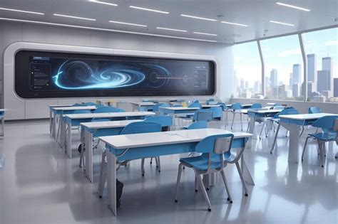 Premium Ai Image Futuristic Classroom Assessment Methods Beyond