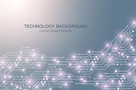 Premium Vector Motherboard Vector Background With Circuit Board