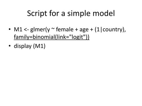 Multilevel Binary Logistic Regression Pdf Technology And Computing