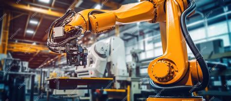 Premium Ai Image Automation Robot Arms Machine In Intelligent Factory Industrial