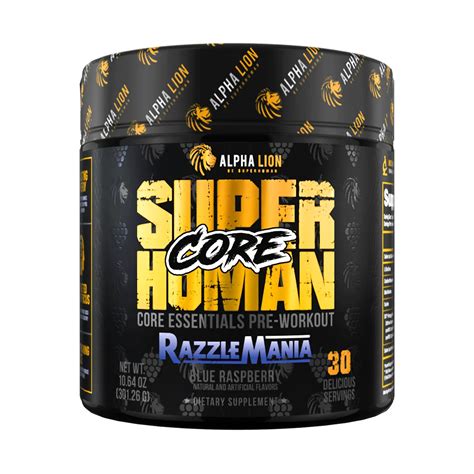 Superhuman® Core Pre Workout Performance Essentials Alpha Lion