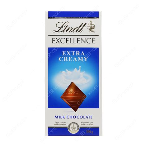 Lindt Excellence Extra Creamy Milk Chocolate 100 g - Buy Online