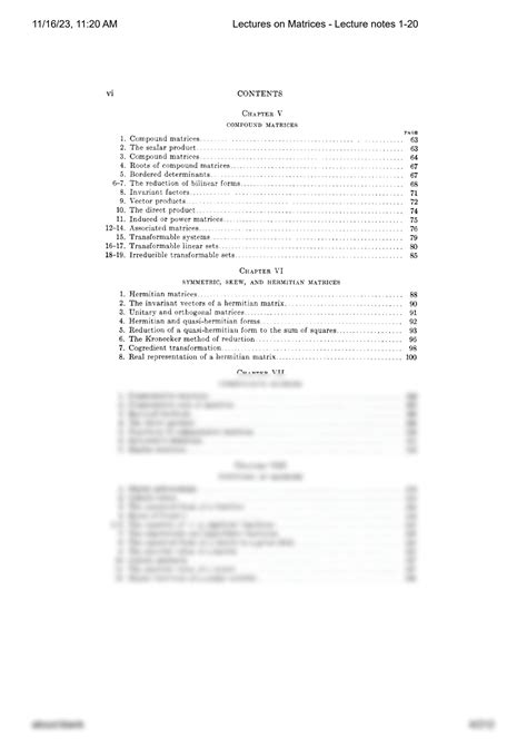 SOLUTION Lectures On Matrices Lecture Notes Studypool