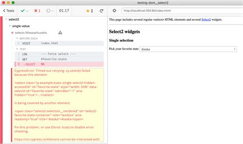 Working With Select Elements And Select2 Widgets In Cypress
