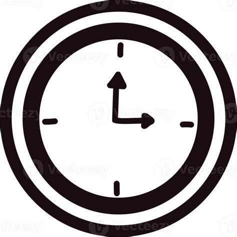 Hand Drawn Stopwatch In Doodle Style 24207243 Png