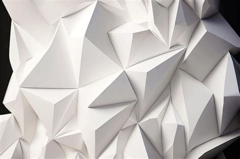 Premium Photo D Render Abstract Geometric Background In Form Of White Faces Protruding On