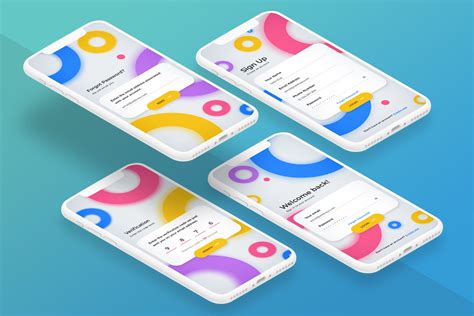 App应用用户注册表单界面设计v02 Registration Form Mobile Ui Kits 02 16图库素材网