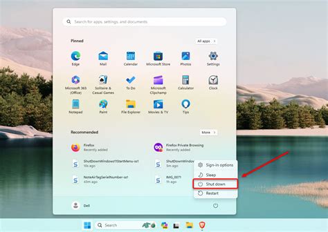 How To Shut Down Windows 11