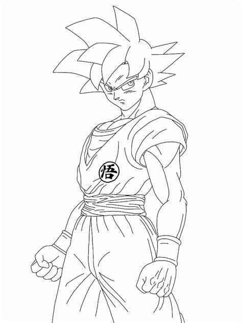 Super Saiyan Goku Coloring Pages