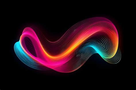 Premium Photo Abstract Light Waves Generative Ai