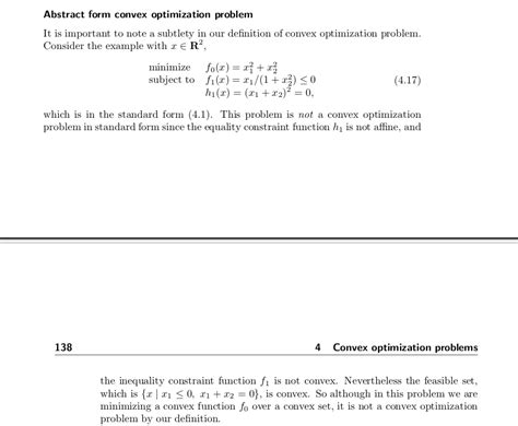 Confusion Related To A Convex Optimization Problem Mathematics Stack Exchange