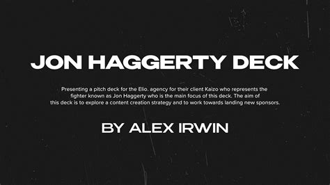 Jon Haggerty Deck On Behance