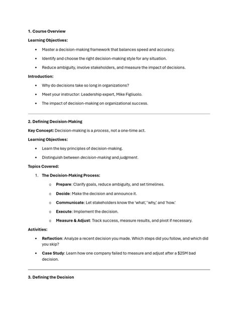 Section 9 Decision Making Pdf Decision Making Risk