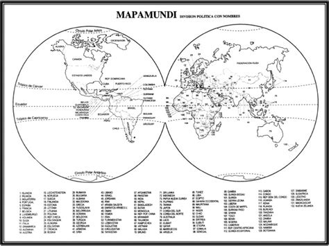 Mapamundi Con Nombres Pdf