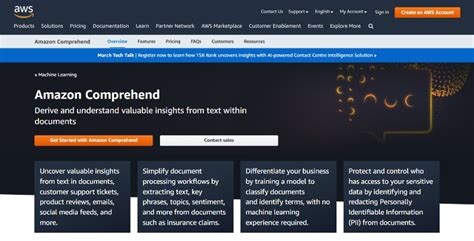 Top 4 Alternative Similar To Amazon Aws Comprehend