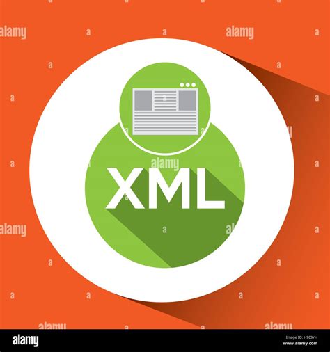 Web Development Page Code Xml Vector Illustration Eps Stock Vector Image Art Alamy