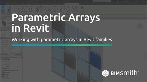 How To Work With Parametric Arrays And Constraints In Revit Families