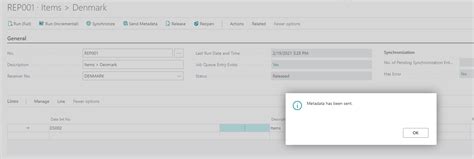 Synchronizing Metadata Tegro