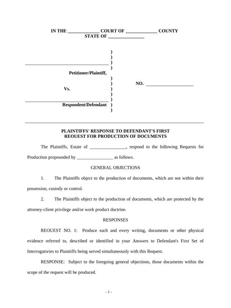 Sample Request For Production Of Documents Fill Out And Sign Online Dochub