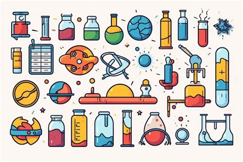 Premium Ai Image A Set Of Science Related Items Including A Microscope Generative Ai