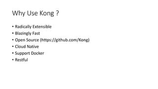 KONG APIGateway Pptx Cloud Computing Internet