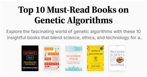 Top 10 Must Read Books On Genetic Algorithms Summary Audio