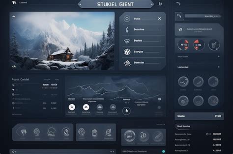 Sleek Gui Kit For Digital Adventure Premium Ai Generated Image