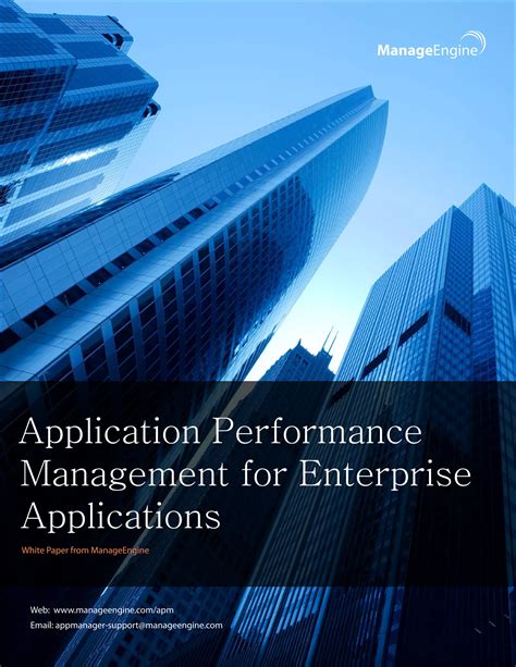 Applications Performance Management For Enterprise Applications Pdf