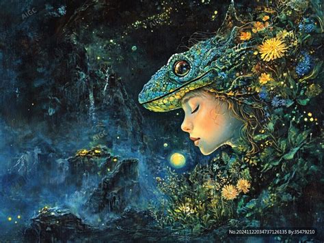ai创作图星月河幻想插画 幻想小说插图设计手绘 梦境艺术 梦幻女孩插画 梦幻人物创意插画 插画梦幻女孩 梦幻插画插图 梦幻世界里的姑娘 梦幻
