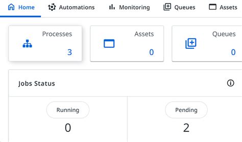 jobs shows pending status on orchestrator orchestrator uipath