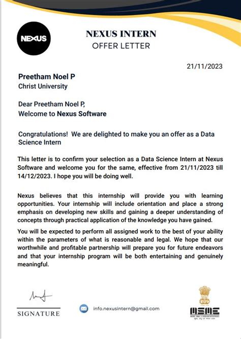 preetham noel p on linkedin nexus nexusintern nexusinfo 16 comments