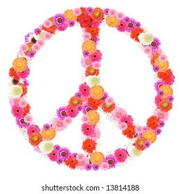 Peace Sign Made Flowers Photos Images And Pictures Shutterstock