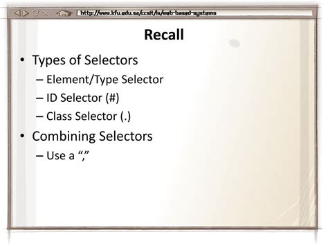 more on css selectors ppt download