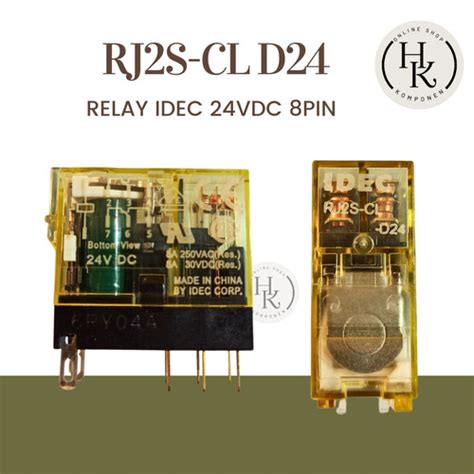 Jual Relay Idec Rj2s Cl D24 24vdc Rj2s Cl A220 220vac 8pin 24vdc Jakarta Barat Hk