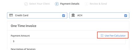 Using The Fee Calculator AdvicePay Help Desk