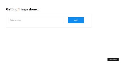 To Do List React Solution Forked Componentization Codesandbox
