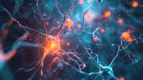 Premium Photo Dynamic Nerve Cells Neural Network With Electrical Activity In Neuron Cells