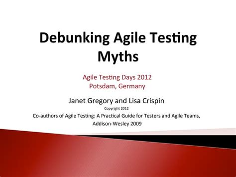 Agile Testing Myths V5 Final Ppt